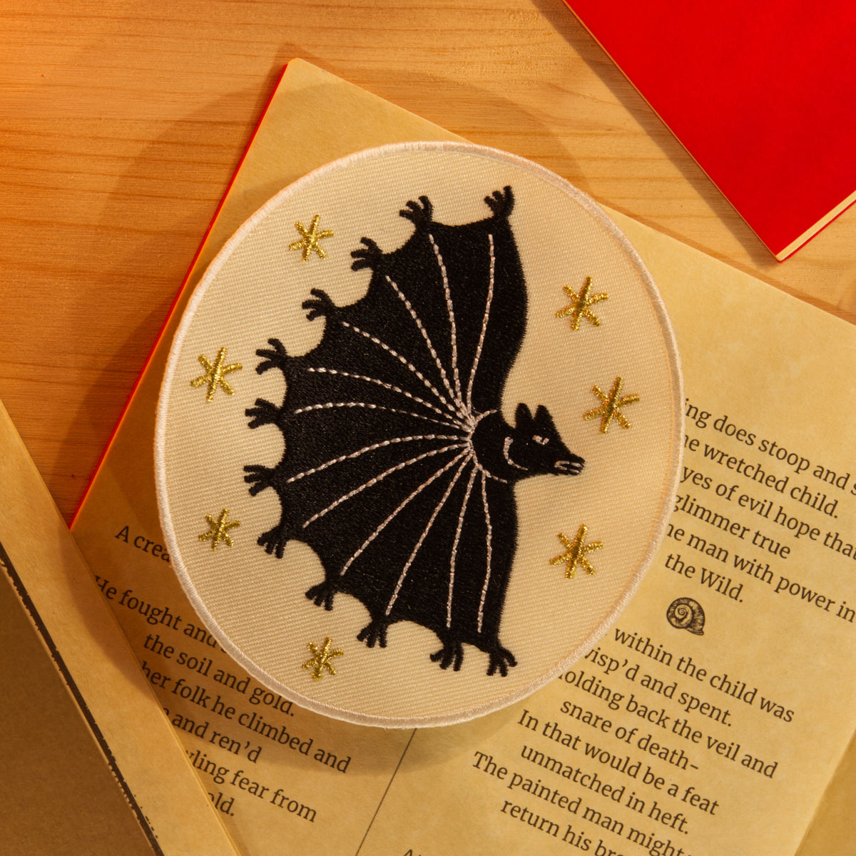 Medieval Bat - Embroidered Patch – ratti incantati